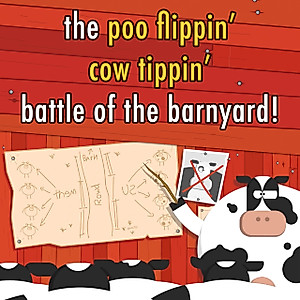 Cowpie Catapults, Launch Poo, Knock Over Cows, and Be The Last Moo Standing, Funny 2 Player Board Game for Kids & Family, Ages 6+