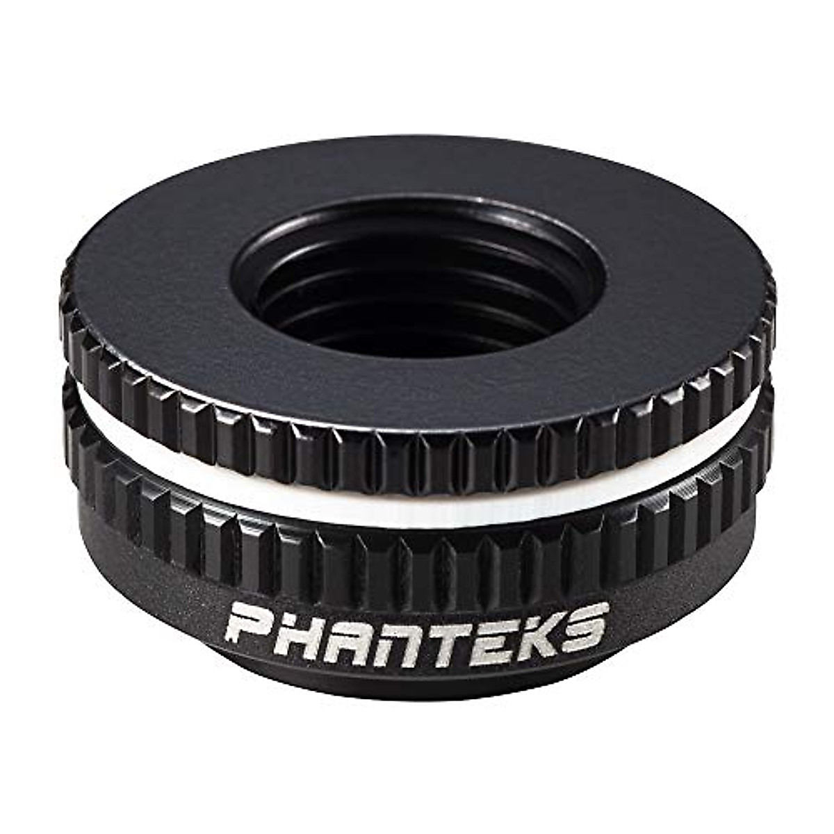 Phanteks Glacier Series PH-PTF_BK_G1/4, G1/4” Premium Pass-Through Fitting – Black