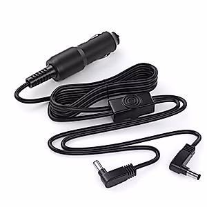 Pwr Dual Car Charger for Portable DVD Player Screens Naviskauto Wonnie Sylvania Philips Insignia Ematic and Others Ly-02 Ay4133 Ay4197 - Extra Long 11 Ft Adapter Cable Cord
