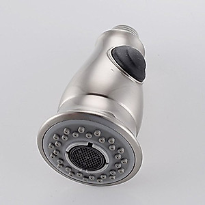 Weirun Replacement Universal Sprayer Pull Out Spray Head for Kitchen Sink Pull-Down Faucet 1/2-Inch IPS Connector 2-Function, Brushed Nickel