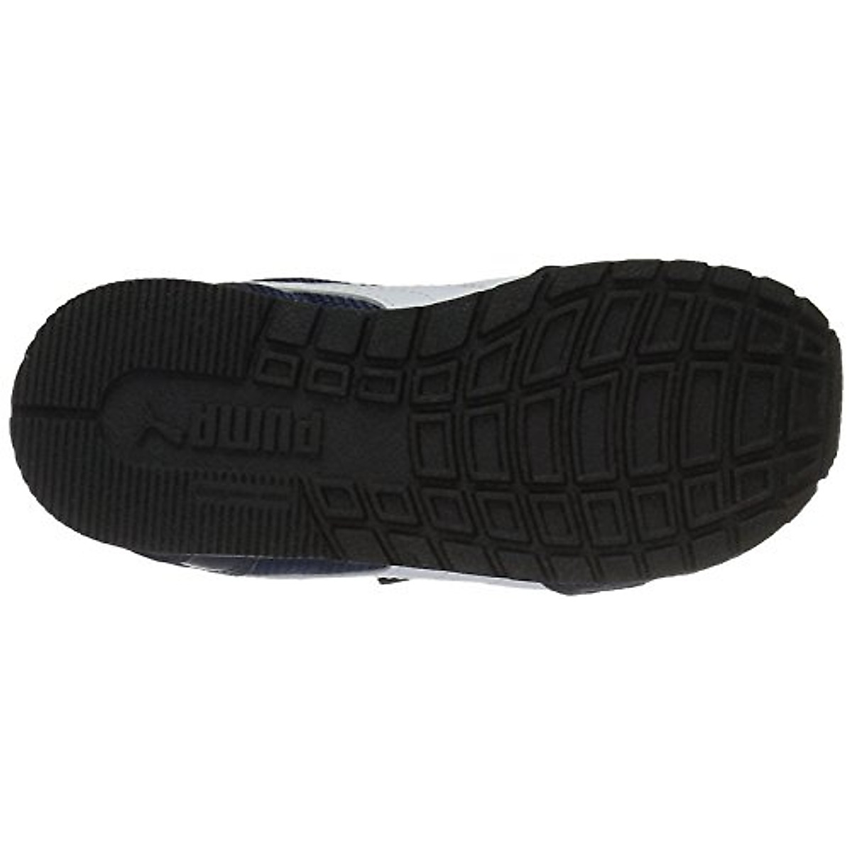 PUMA Unisex-Baby Carson 2 Metallic Mesh Hook and Loop Sneaker, Peacoat/White , 7C US Toddler