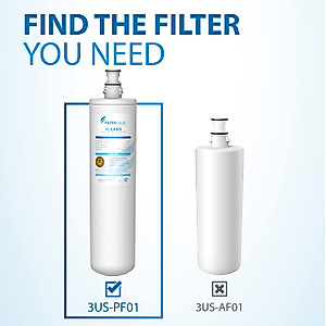Filterlogic 3US-PF01 Under Sink Water Filter, NSF/ANSI 42 Certified Replacement for Advanced 3US-PF01, 3US-MAX-F01H, 3US-PF01H, Delta RP78702, Manitowoc K-00337, K-00338 (Pack of 2)