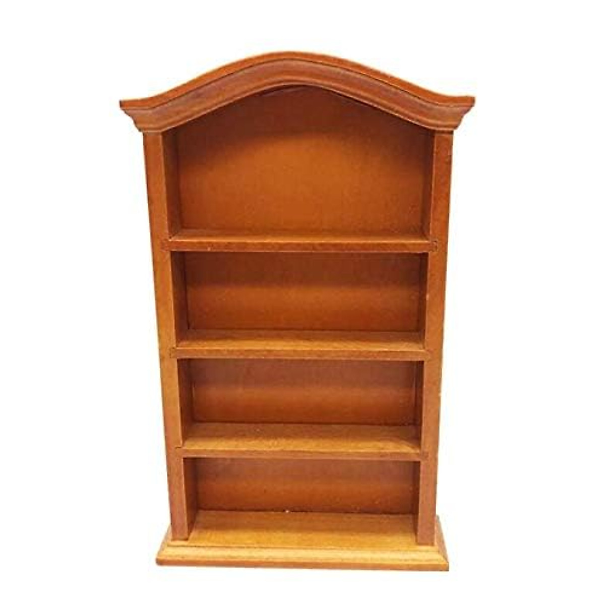 EatingBiting Adult scene 1:12 Handmade Dollhouse Miniature Furniture Wooden Bookcase Wood Shelf Cabinet Mini Wooden Pretend Play Four Floors Bookshelf Toy Dollhouse Furniture Accessory Doll House Deco
