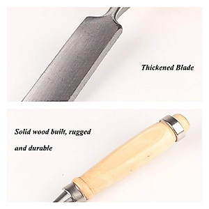 Chisel Set Woodworking Chisel Semicircle Chisel Wooden Handle Engraving Knife Woodworking Tools, Carbon Steel Blade Wood Handle(4 Pieces) Hand Tools