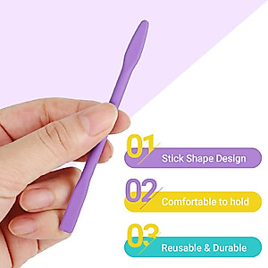 9PCS Colored Silicone Stir Sticks, Gartful Reusable Epoxy Resin Stir Sticks, for Resin Mixing, Paint, Making Glitter Tumblers Cups, Arts, Crafts, Facial Mask Stirring Rods, 9 Colors