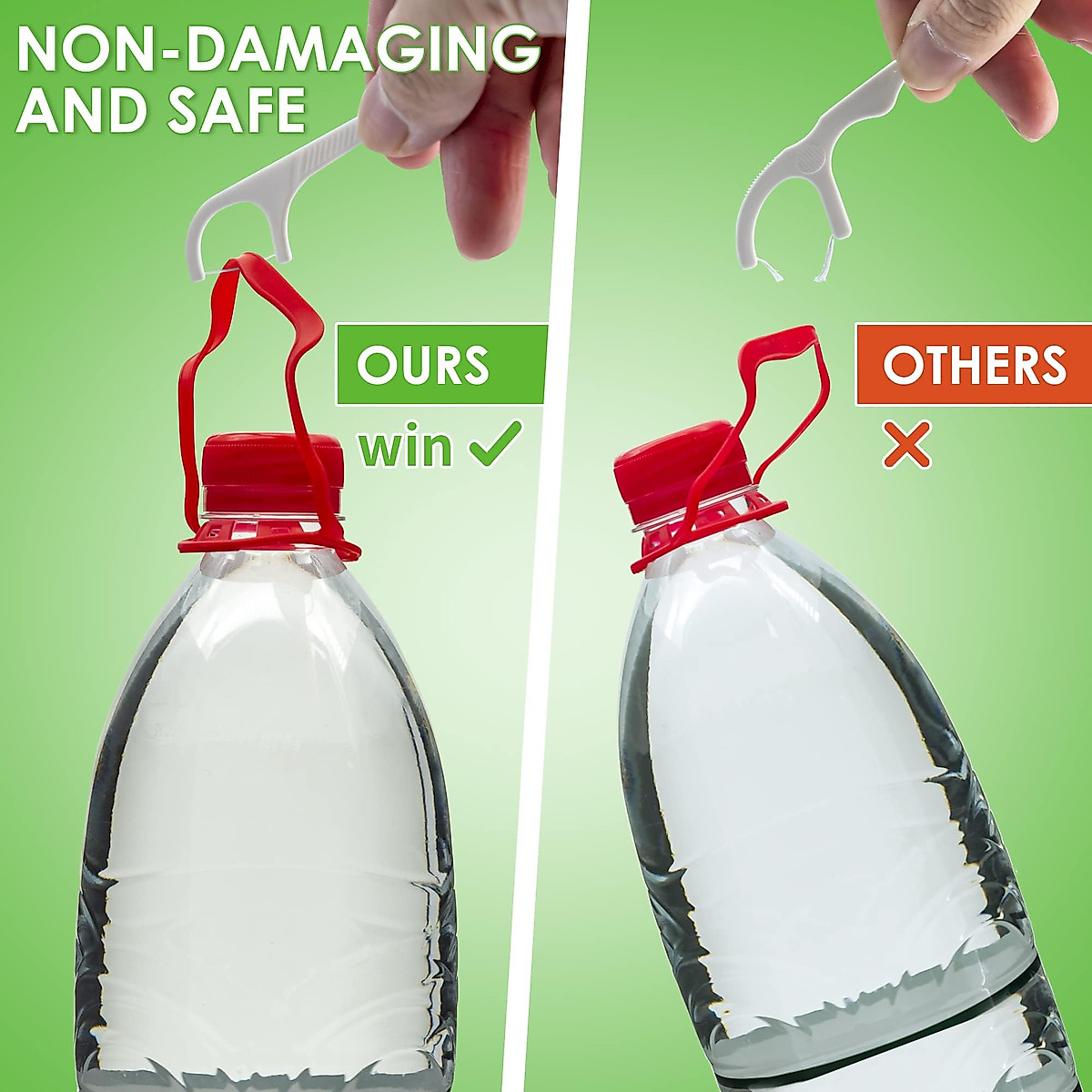 Dental Floss Picks Dispenser 2 Box-Professional Shred Resistant Flossers-176 Count LIAMOSS Superfine Toothpicks Sticks-Unique Sealed Storage-More Hygienic Floss Storage-Adults Best Dental Oral Care