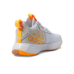 adidas Own The Game 2.0 Basketball Shoe, White/Black/Solar Gold, 7 US Unisex Big Kid