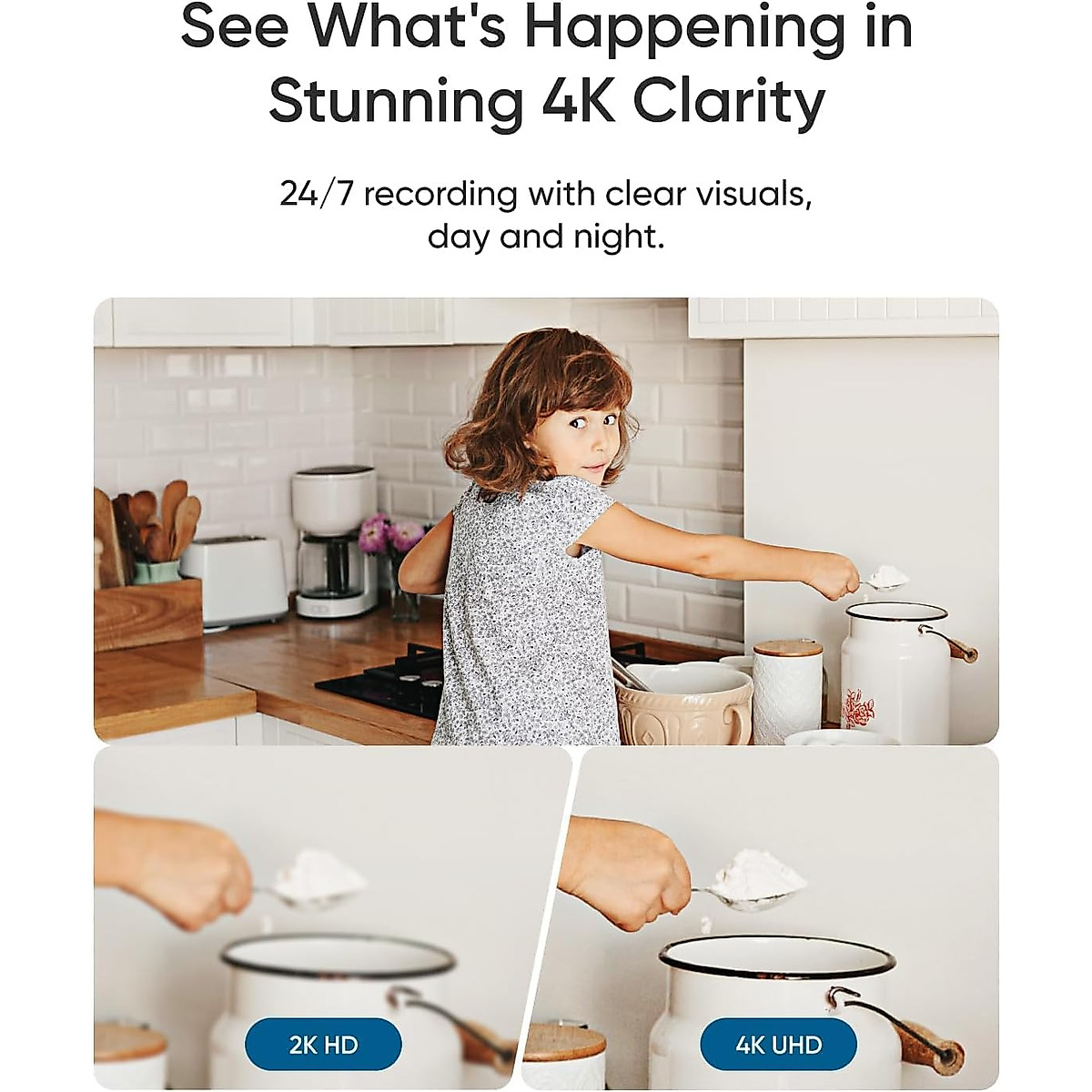 eufy Indoor Cam E30, Latest Generation, 4K UHD Security Camera, Pet/Dog/Baby Camera with Phone app, Color Night Vision, Human/Pet Auto Tracking, 360 Pan-Tilt, Works with Homekit