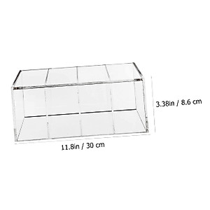 Cabilock 1pc Box coffee storage box flatware storage case Coffee Storage Case utensil organizer with lid plastic tea bag organizer Holder flip case Acrylic gift clamshell Coffee machine