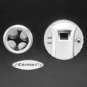 Barska Biometric Fingerprint Security Wall Safe 0.52 Cubic Ft