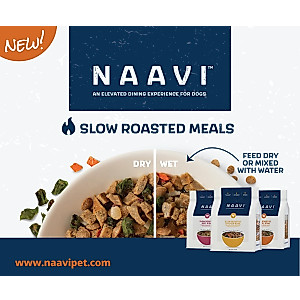 Naavi Slow Roasted Beef Bowl with Ancient Grains, Vegetables & Fruits, Premium Dog Food Topper for Adult Dogs - 6oz (2pack)