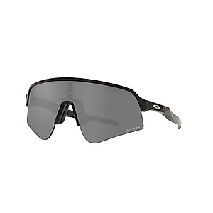 Oakley Men's OO9465 Sutro Lite Sweep Rectangular Sunglasses, Matte Black/Prizm Black, 39 mm