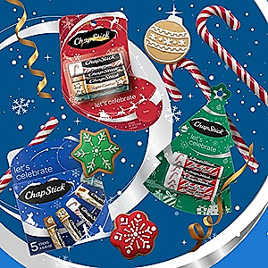 ChapStick Holiday Collection Holiday Lip Balm Variety Gift Box - 0.15 Oz (Pack of 5)