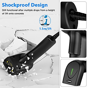 2D Barcode Scanner,Alacrity USB Wired Handheld QR Code Scanner Reader,Plug and Play,Compatible with Windows,Mac,Android,Linux,Work with PC,POS Machine,Laptop in Retails,Book Store,Pharmacy