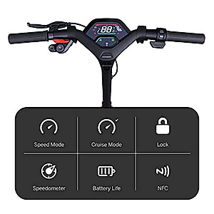 Segway Ninebot P65 Electric Kick Scooter- 500W Motor, 40.4 Miles Long Range & 25 MPH, w/t 10.5" Self-Sealing Tubeless Tires, Dual Brakes, Commuting Electric Scooter for Adults & Teens