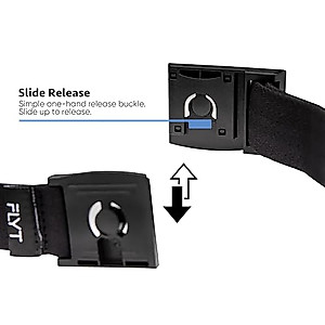 FLYT Solo Belt - Minimalist Web Nylon Belt with Quick-Release Magnetic Plastic Buckle, TSA Friendly