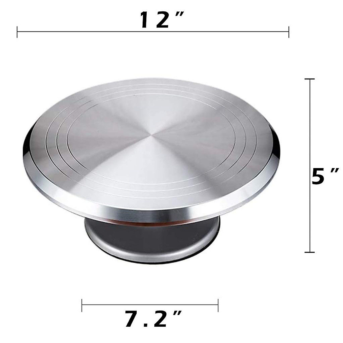 Aluminium Cake Decorating Stand Revolving 12 Inch Cake Turntable for Cake, Cupcake Decorating Supplies