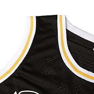 MESOSPERO BadBoy #72 Biggie Smalls Movie Notorious Big 90s Hip Hop Clothes for Party Men Basketball Jersey (Black, XX-Large)