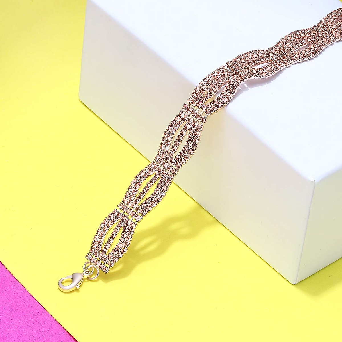 ZOLEAROPY Adjustable Cubic Zirconia Classic Tennis Bracelet For Women Chain Link Bangle Bracelet Jewelry