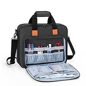 LUXJA Embroidery Project Bag, Embroidery Kits Storage Bag (Bag Only), Black