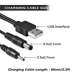 Paipaitek Shock Collar Charger Replacement, Compatible with Flittor, Petsafe, PetSpy, PetTech, PET998, Pettrainer Dog Shock Collars & Other Training Systems