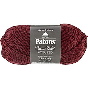 Patons Classic Wool Yarn, Claret