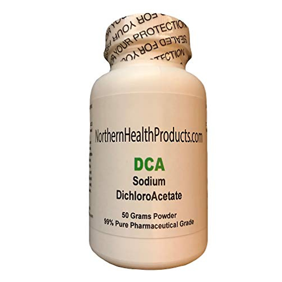 Pure 50g DCA Powder, Sodium Dichloroacetate - North American Made in a Certified Laboratory. Absolutely NO Animal by-Products or Fillers. Highest Quality Available - Buy Direct from The Source