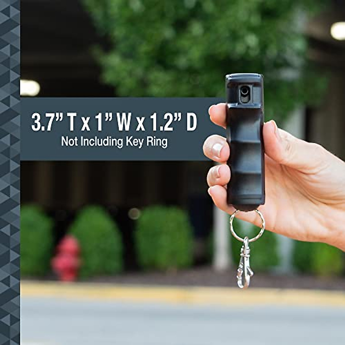 SABRE Pepper Gel with Fast Flip Top, Maximum Strength OC Spray, Snap Clip for Easy Carry and Fast Access, Finger Grip for More Accurate and Faster Aim, UV Marking Dye, 0.54 fl oz, Easy to Use Safety