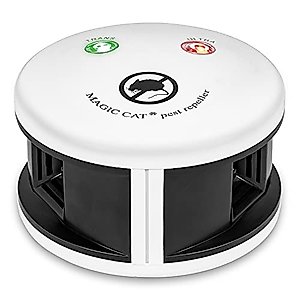 MAGIC CAT Rodent Repellent, Ultrasonic 3-in-1 Pest Repeller Mouse Blocker Rat Deterrent Get Rid of Mice with Ultrasound Pressure Wave, Squirrel Repellent Humane Pest Control for Indoor Use (White)