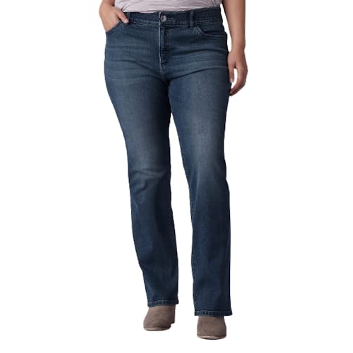 Flex Motion Regular Fit Bootcut Jean, Renegade, 18 Plus