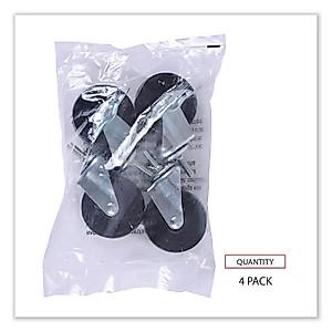 Alera ALESW790004 125 lbs. Capacity Casters for Wire Shelving Set (4-Piece/Set)
