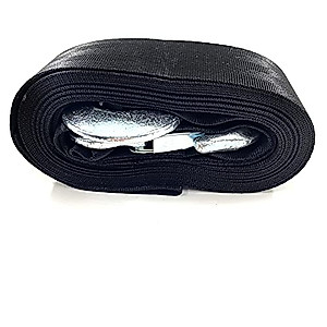 BRGMAX Boats Trailer Winch Hook Strap Wench Rope for Ranger Double Hook 16ft,1 Inch Loop on Opposite end for Attachment to Winch 9642019