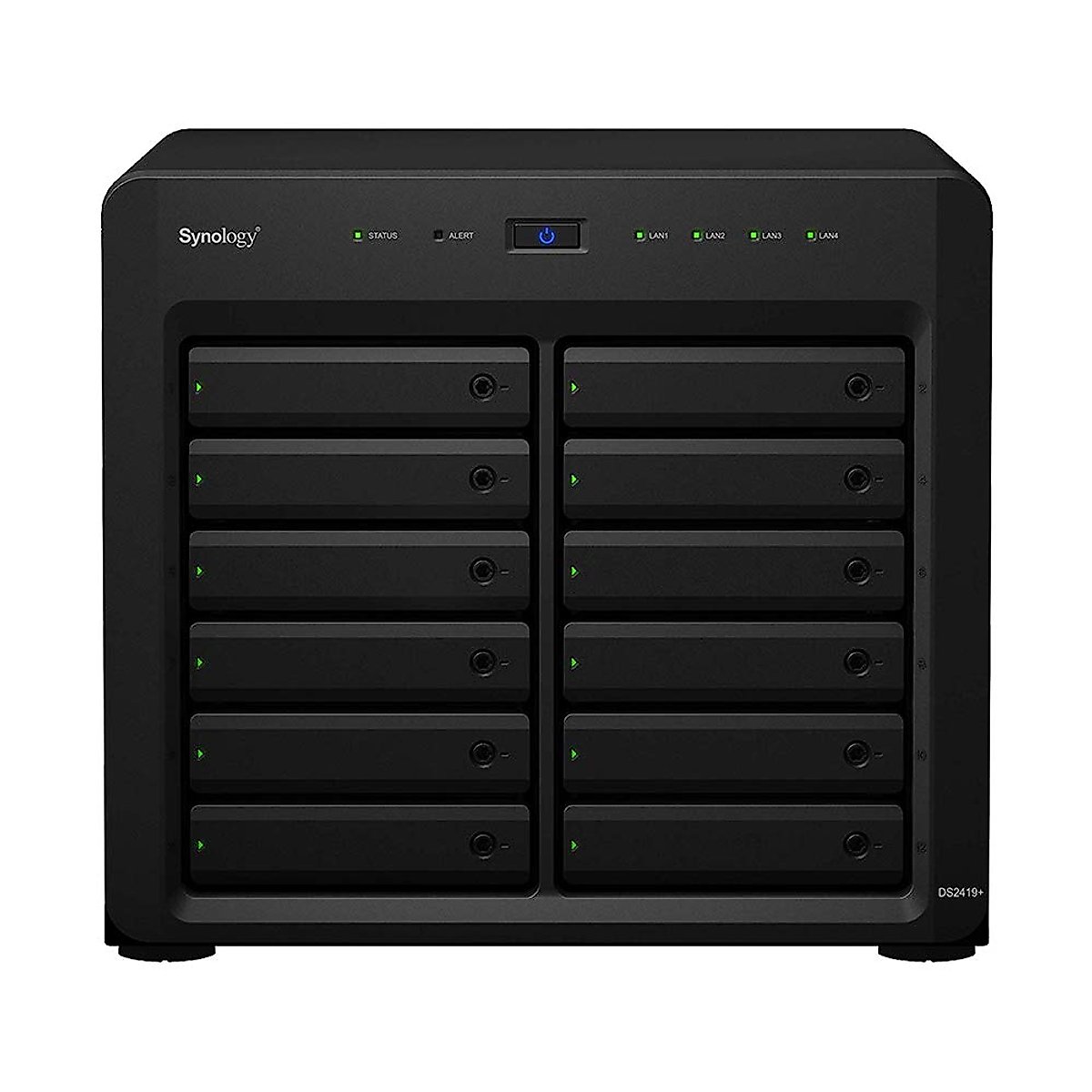 Synology DiskStation DS2419+ iSCSI NAS Server with Intel Atom 2.1GHz CPU, 16GB Memory, 12TB SSD Storage, DSM Operating System