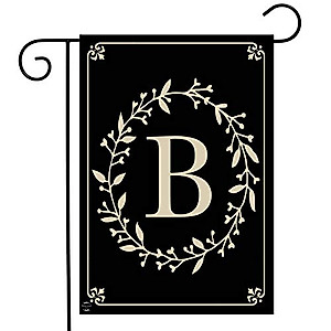 Briarwood Lane Classic Monogram Letter B Garden Flag Everyday 12.5" x 18"
