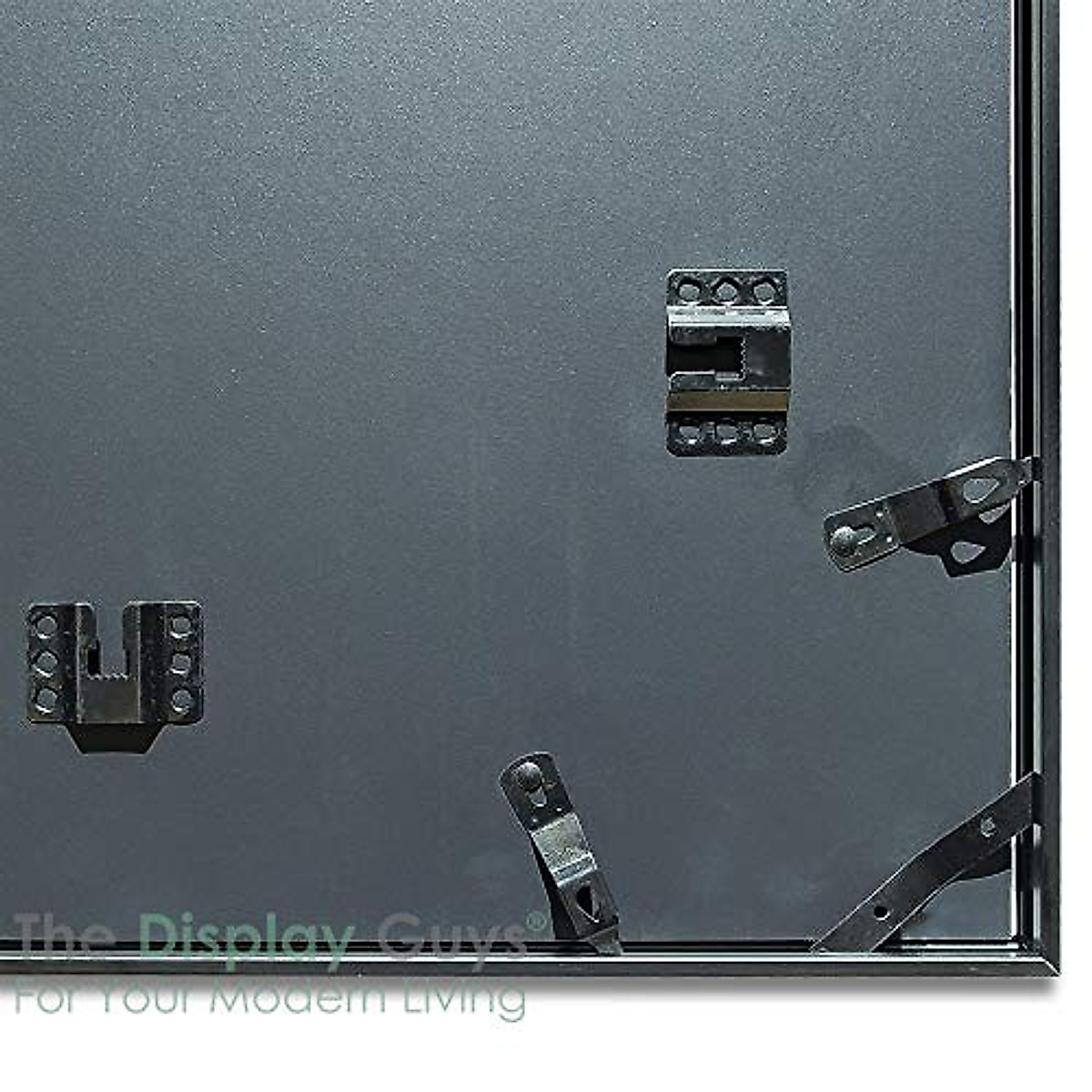 TheDisplayGuys - Contemporary Aluminum Picture Frame - Tempered Glass - 16 X 20 matted to 11 X 14 - Silver - Wall Hanging