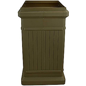 RTS Home Accents ParcelWirx Premium Vertical Storage Cabinet/Package Delivery Box with Lift Off Lid, Oak