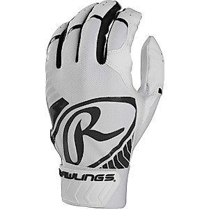 Rawlings | 5150 Batting Gloves | Adult Large | White