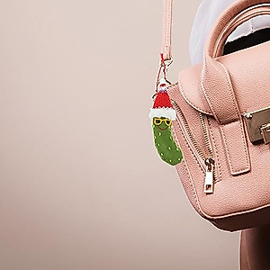 ABOOFAN Felt Banana Ornament Cartoon Fruit Hanging Decoration Creative Decorative Food Pendant Decorative Stuffed Animal Doll with Knit Santa Hat Charm for Car Xmas Tree C