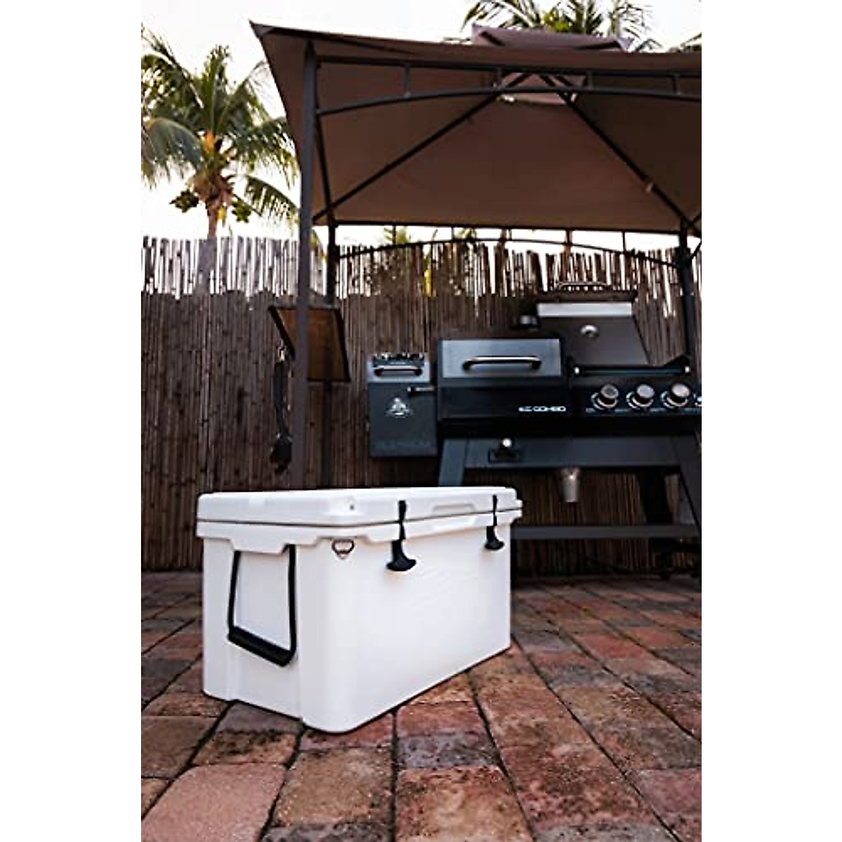 COHO Quick and Cool 55QT Rotomolded Cooler | Beverage Cooler and Camping Cooler for Beach, Kayak, Hiking, Outdoor, and Travel | Insulated Cooler and Heavy Duty Cooler and Ice Box | 55 Qt