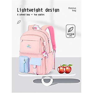 FMCEUEX Kawaii Backpack For Boy Girls, Unicorn Rainbow School Backpacks,Green Aesthetic Starry Book Bag With Compartments Applicable to Laptop Bag Travel Bag, Green Medium 16.5in