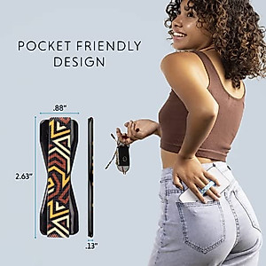 LOVEHANDLE Phone Grip for Most Smartphones and Mini Tablets, Ancestors Design Colored Elastic Strap with Black Base, LH-01-Ancestors