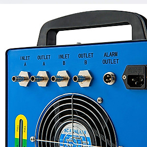 OMTech 6L Dual Industrial Water Chiller 0.9hp 3.2gpm Water Cooling System CW-5202 Water Cooler w 2 Inlets & Outlets to Chill Two 60W 70W 80W 90W 100W 120W 150W CO2 Laser Engraving Machines