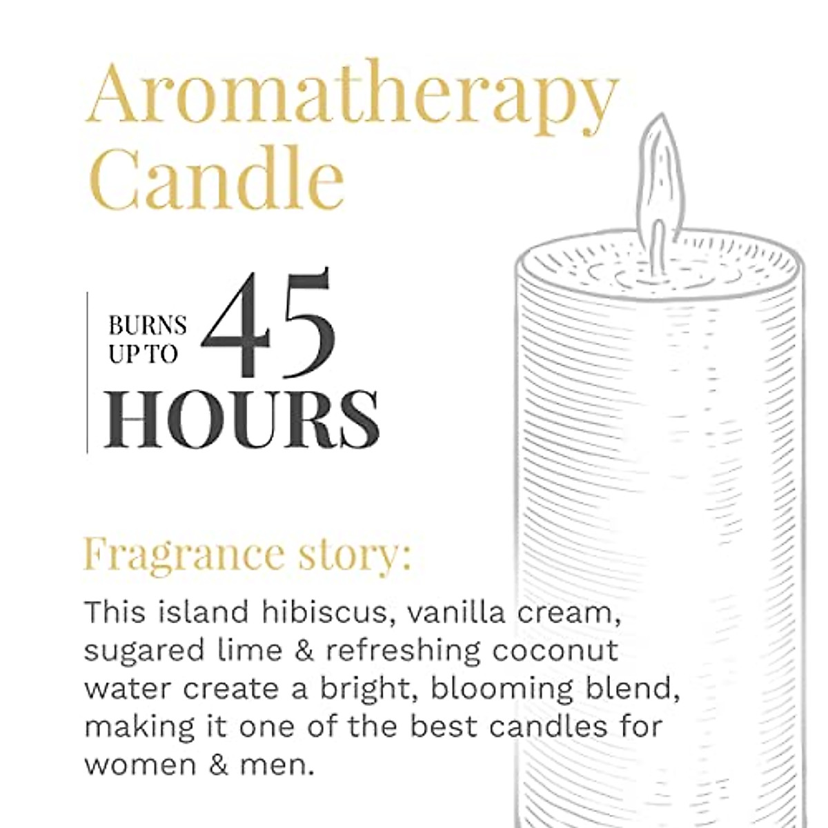 Candle-lite Premium Vanilla Sun Scent, 14 oz. 3-Wick Aromatherapy Candle with up to 45 Hours of Burn Time, Yellow