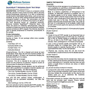 QuantiQuik Histamine Quick Test Strips (10 Strips)