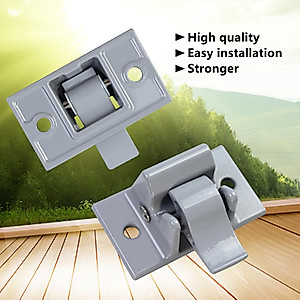 Vanshly,2 Pack Mounting Brackets Compatible with Dometic Sun Chaser Lower Awning Arm Gray Bottom Replacement for Gray RV Camper Trailer