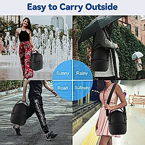 PECOOVR Carrying Case for Meta Oculus Quest 2, Fits Headset with Official & Elite Strap Battery Pack and Other VR Accessories, Includes Lens Cover, Cleaning Pen, Cloth for Travel and Home Storage