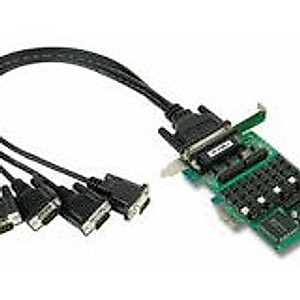 MOXA CP-114EL-I-DB9M 4 Port PCIe Board, with DB-9M Cable, RS-232/422/485, with 2KV Optical Isolation, Low Profile