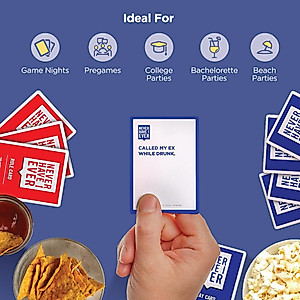 Never Have I Ever Card Game - Expansion Pack One, The Ultimate Adult Party Game Starter Pack, Spice Up Your Next Game Night, Pregame, or Icebreaker, Includes Wild and Hilarious Prompts, Ages 17+