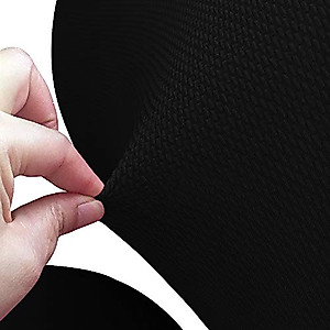 Flexible Computer Chair Cover Office Swivel Chair Cover- Protective & Stretchable Universal Chair Covers Stretch Rotating Chair Slipcover (Black)