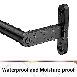 24 Inch Matte Black Towel Bar for Bathroom, Sturdy Wall Mounted Towel Racks for Bathroom Rustproof Stainless Steel Dish Cloth Hand Towel Holder for Bath Vanity Kitchen Door Shower Accessories